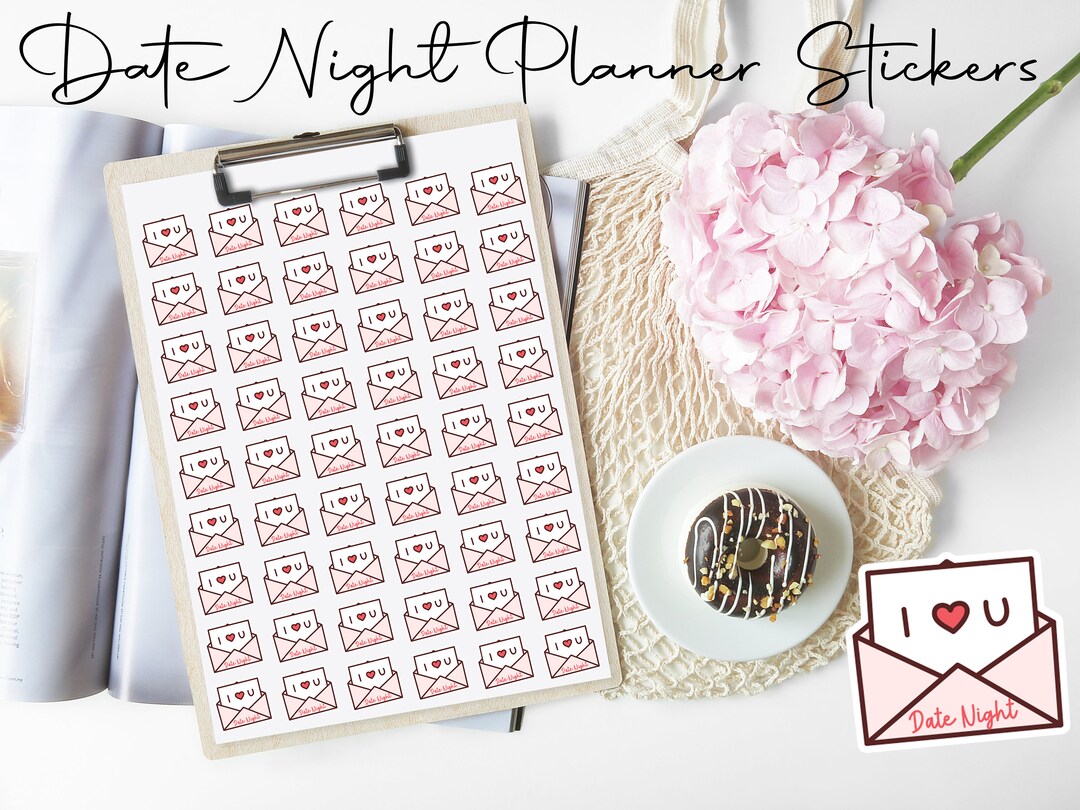 Full Sheet Date Night Planner Stickers - Etsy