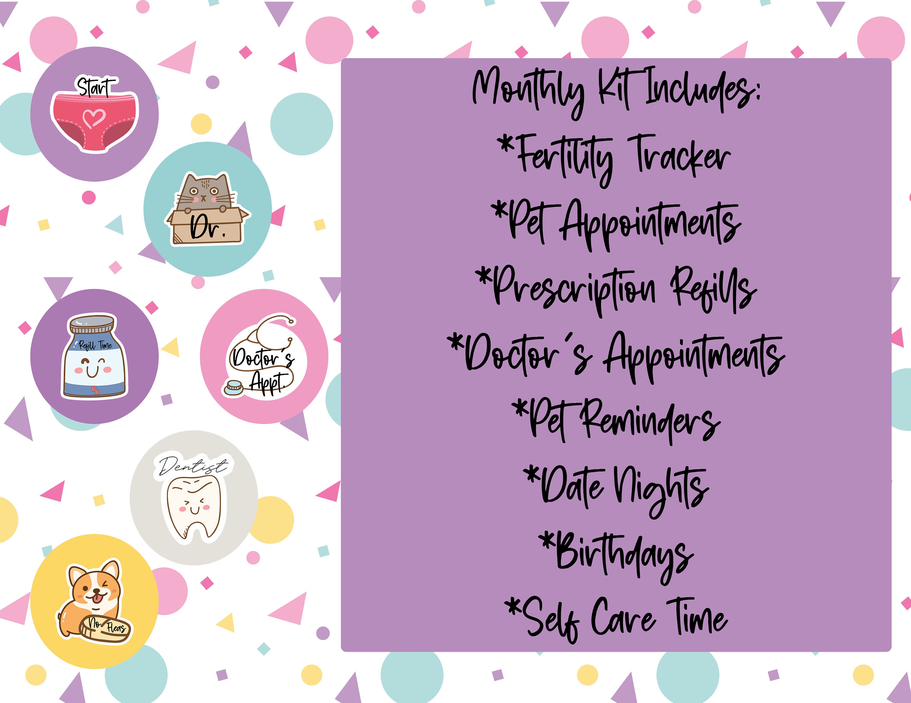 Printable Spring Llamas Monthly Kit for Classic Happy Planner - Etsy