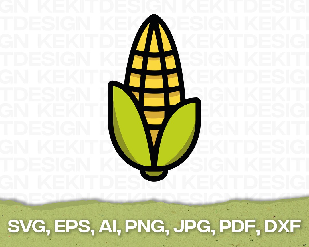 Sweet Corn Vegetable SVG, EPS, PNG and More Instant Digital Download ...