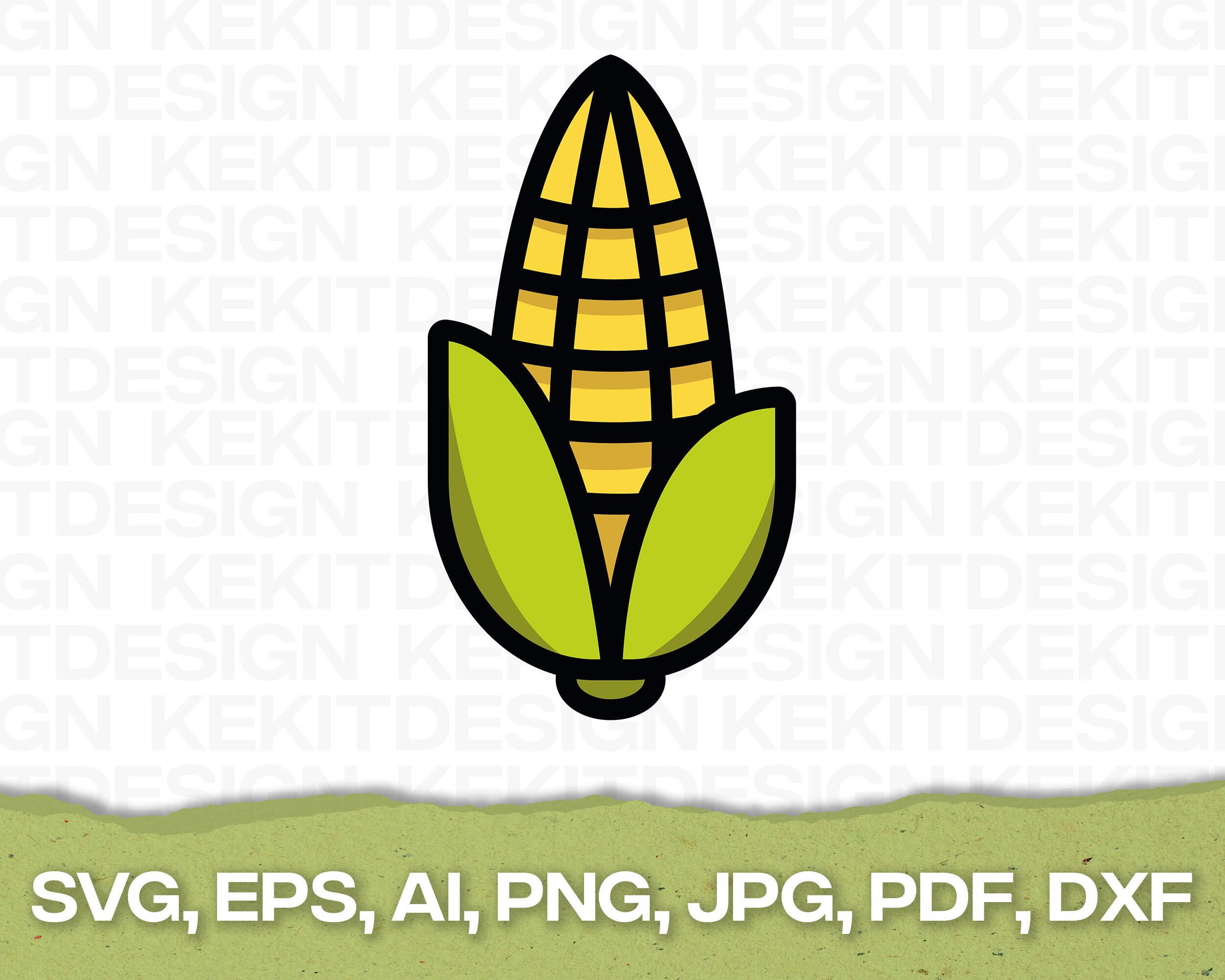 Sweet Corn Vegetable SVG, EPS, PNG and More Instant Digital Download ...