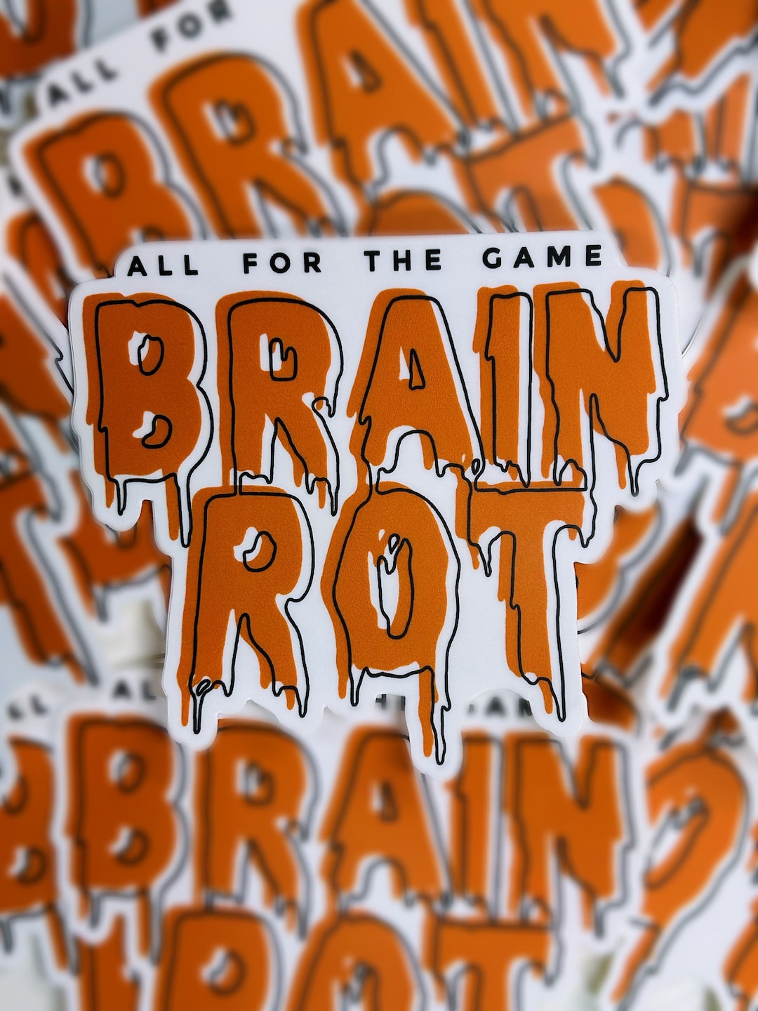 Brainrot Sticker white - Etsy