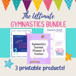 Gymnastics Printable Bundle, Gymnastics Journal, Gymnastics Trackers ...