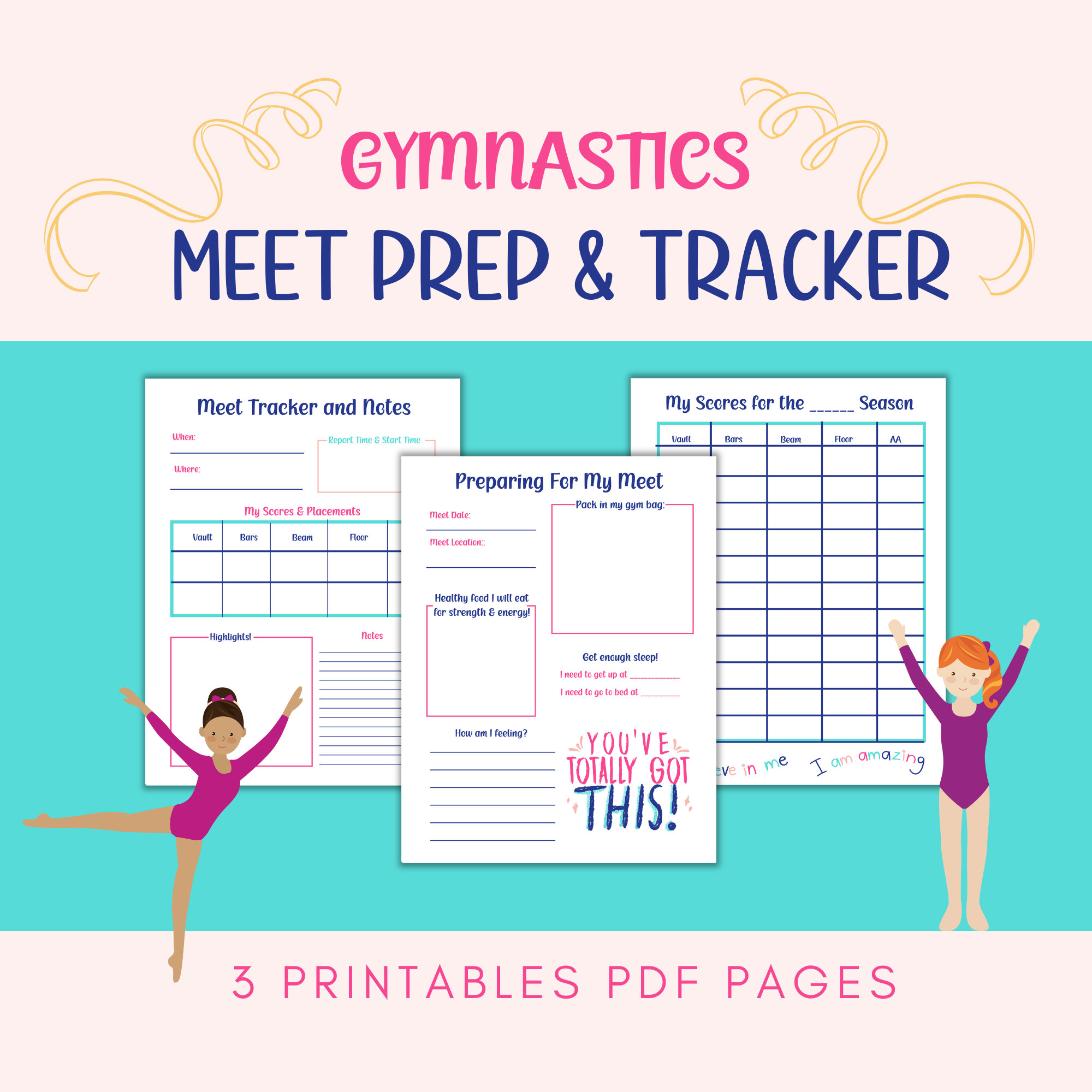 Gymnastics Meet Prep and Tracker (printable Pdfs) - Etsy