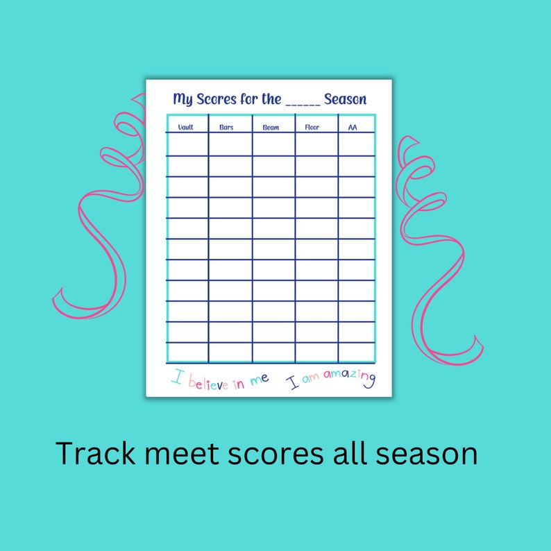 Gymnastics Meet Prep and Tracker, Gymnastics Meet Tracker, Gymnastics ...