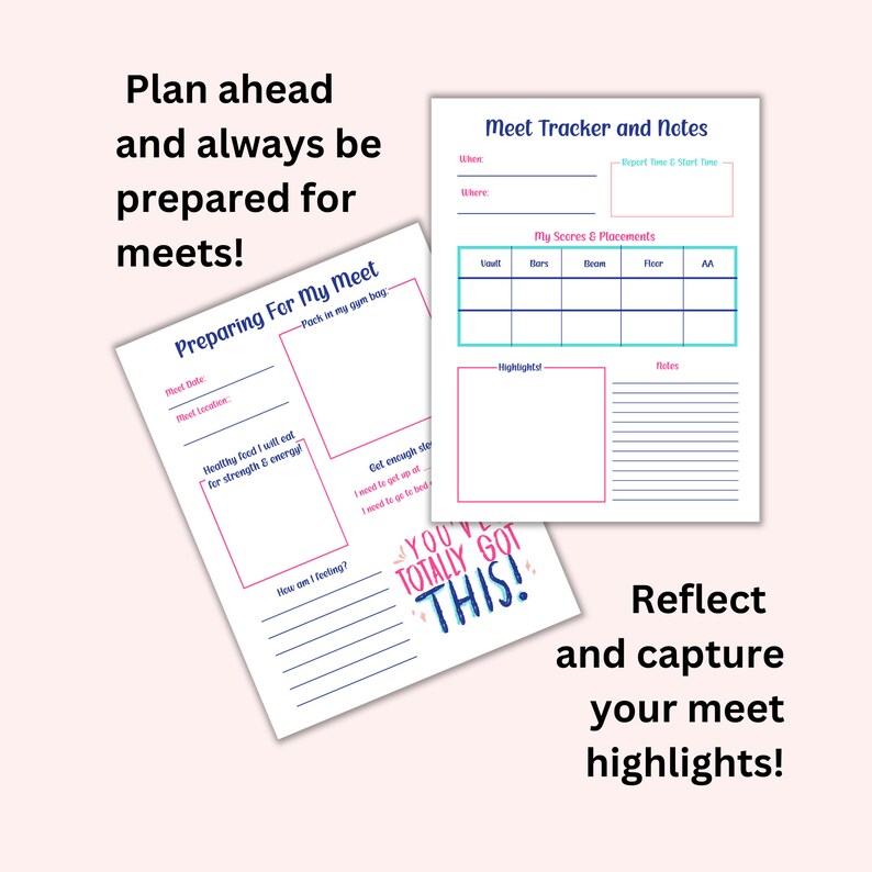 Gymnastics Meet Prep and Tracker, Gymnastics Meet Tracker, Gymnastics ...