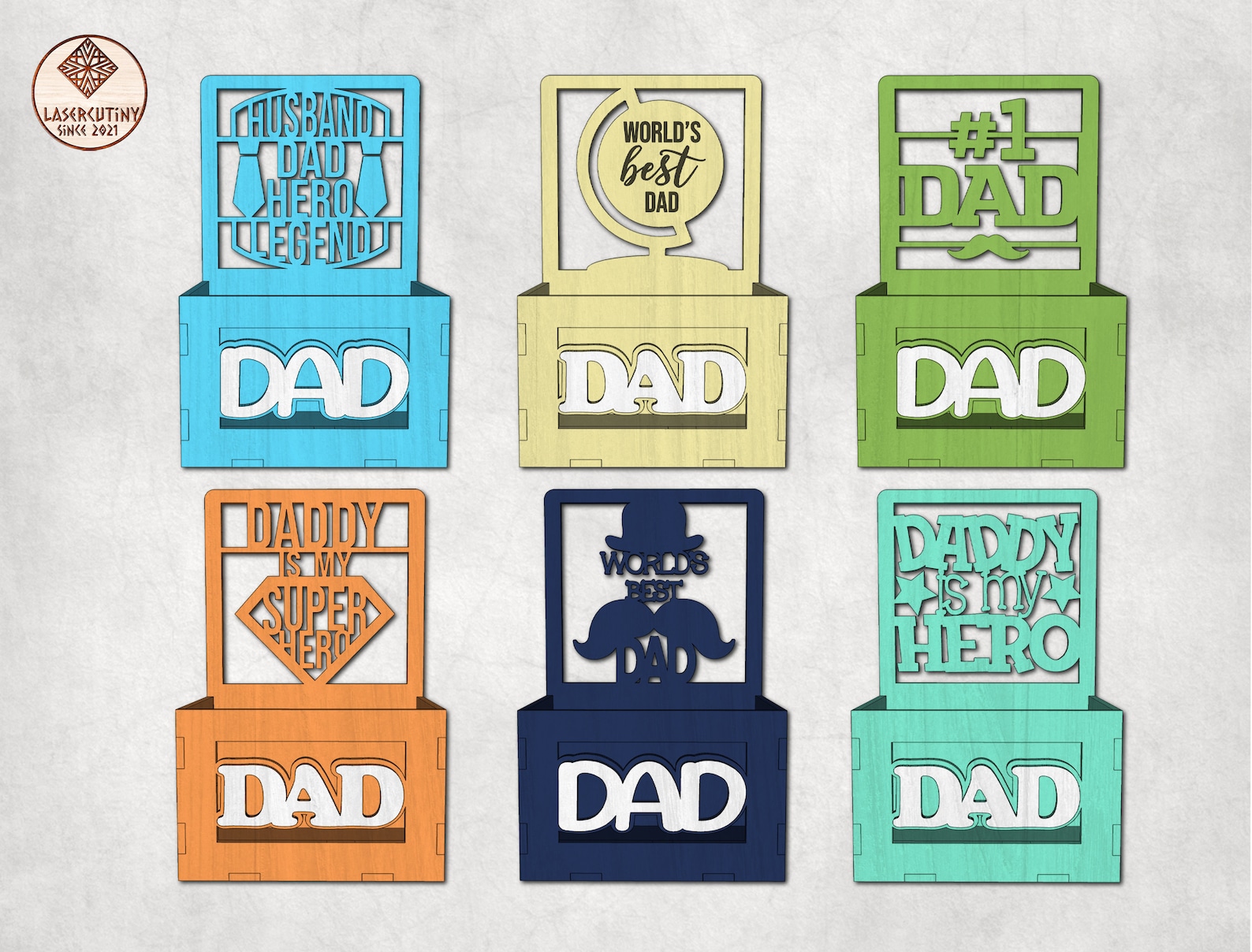 Bundle Dad Crate Svg Dad Treats Box Svg Father's Day - Etsy