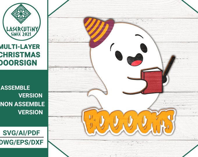 Halloween Door Sign Boo Bees Laser Cut Kit or Finished - Etsy