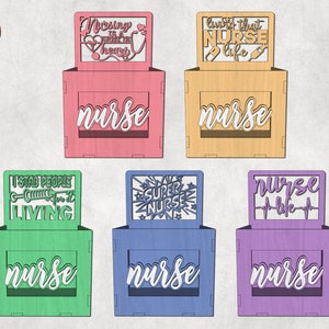 Bundle Nurse Wood Crate Svg, Nurse Life Crate Svg, Nurse Treats Box Svg ...