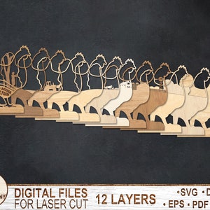 Lasercutiny Multi-layer Farm Bundle 3 Designs - Glowforge Svg Files ...