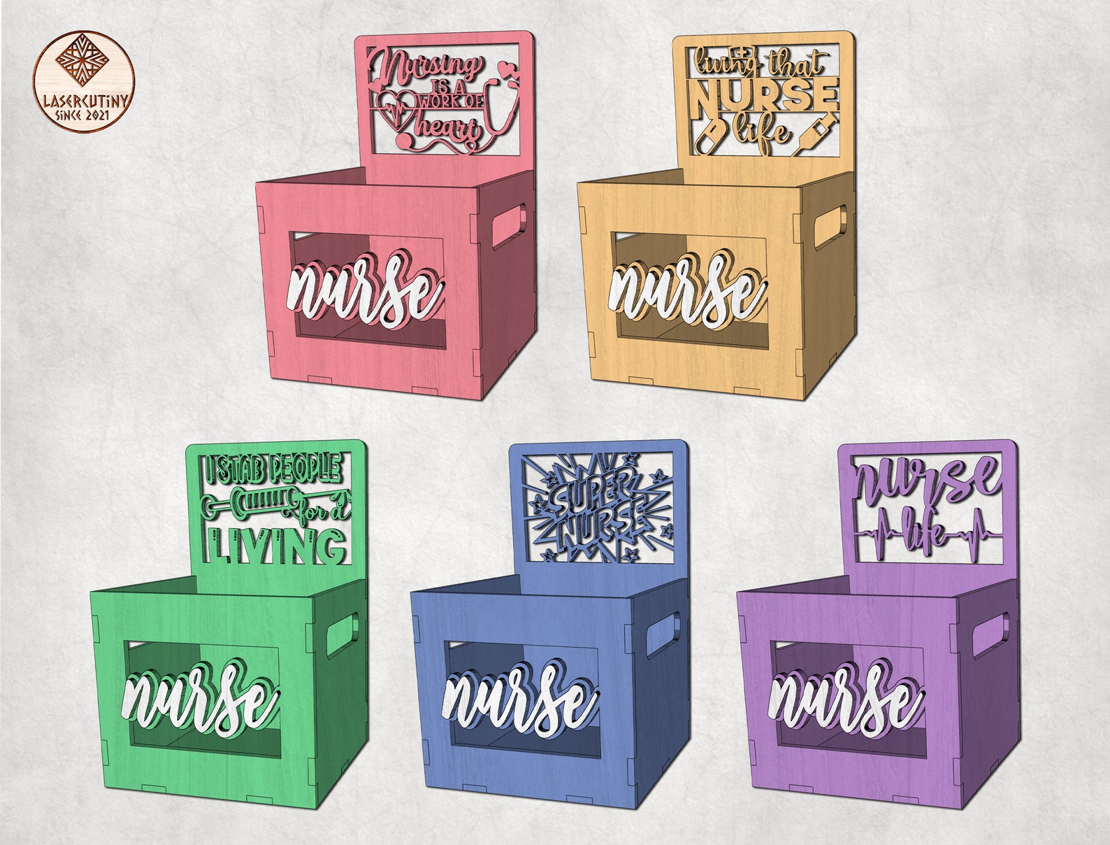Bundle Nurse Wood Crate Svg Nurse Life Crate Svg Nurse - Etsy