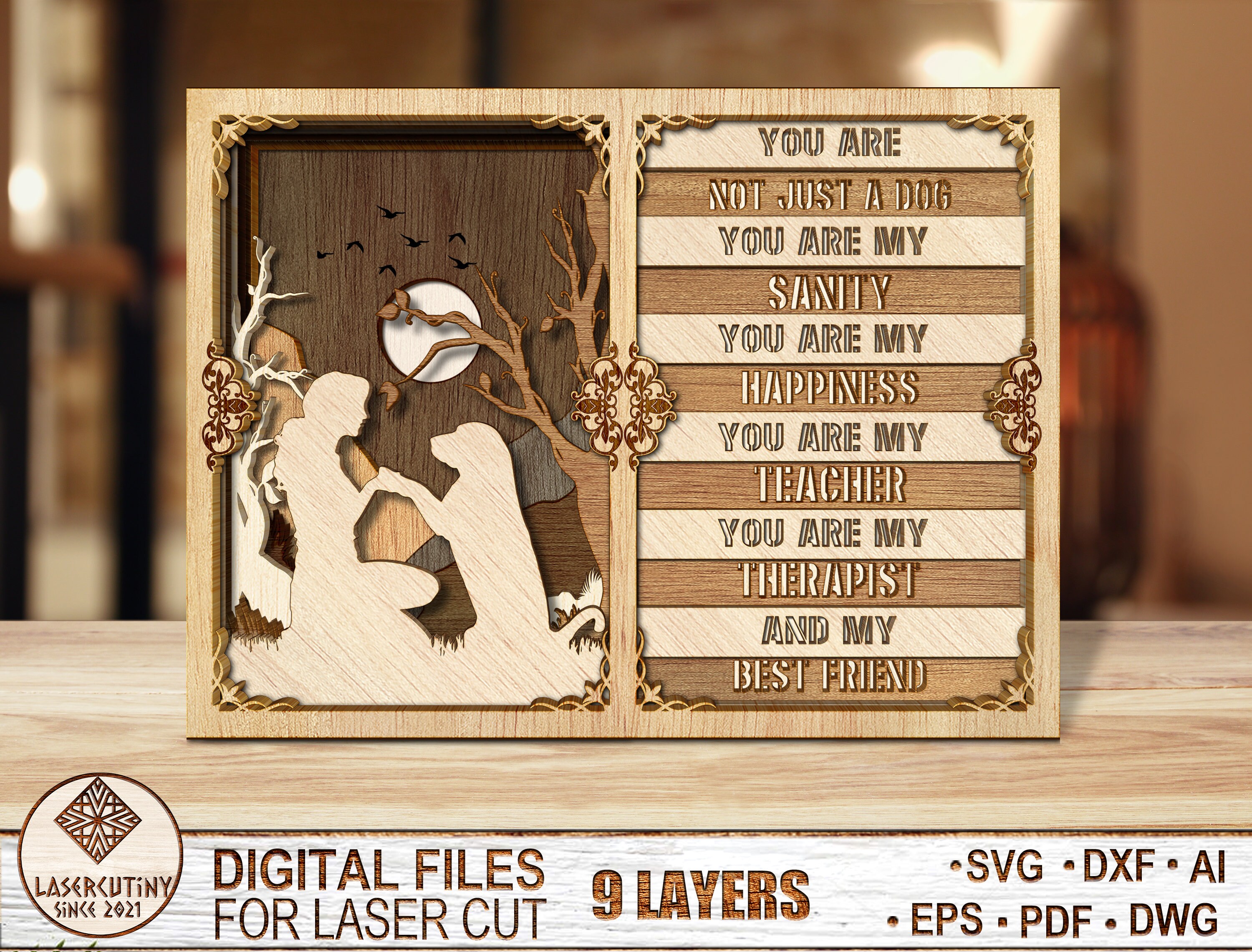 Lasercutiny Multi-layer Glowforge Bundle 15 Designs Mega - Etsy