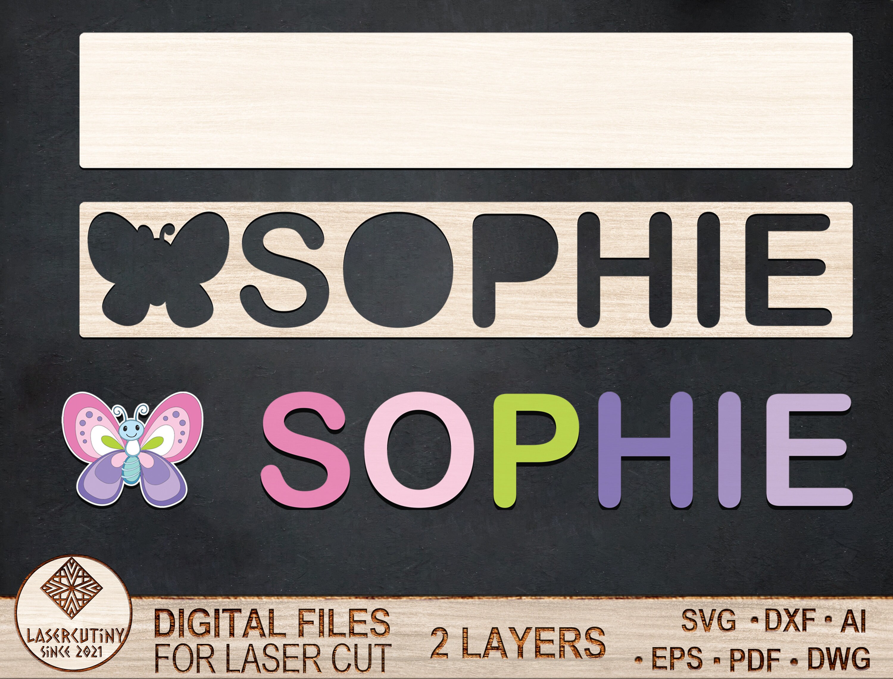 Custom Name Puzzle Laser Cut File Svg Dxf kids Laser Svg - Etsy Australia