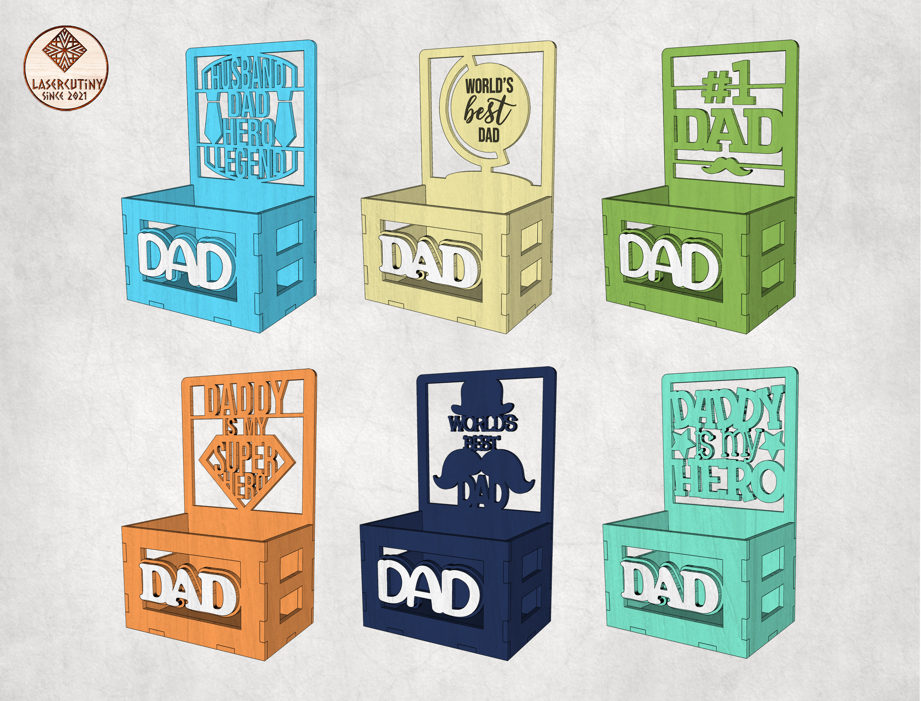 Bundle Dad Crate Svg Dad Treats Box Svg Father's Day - Etsy