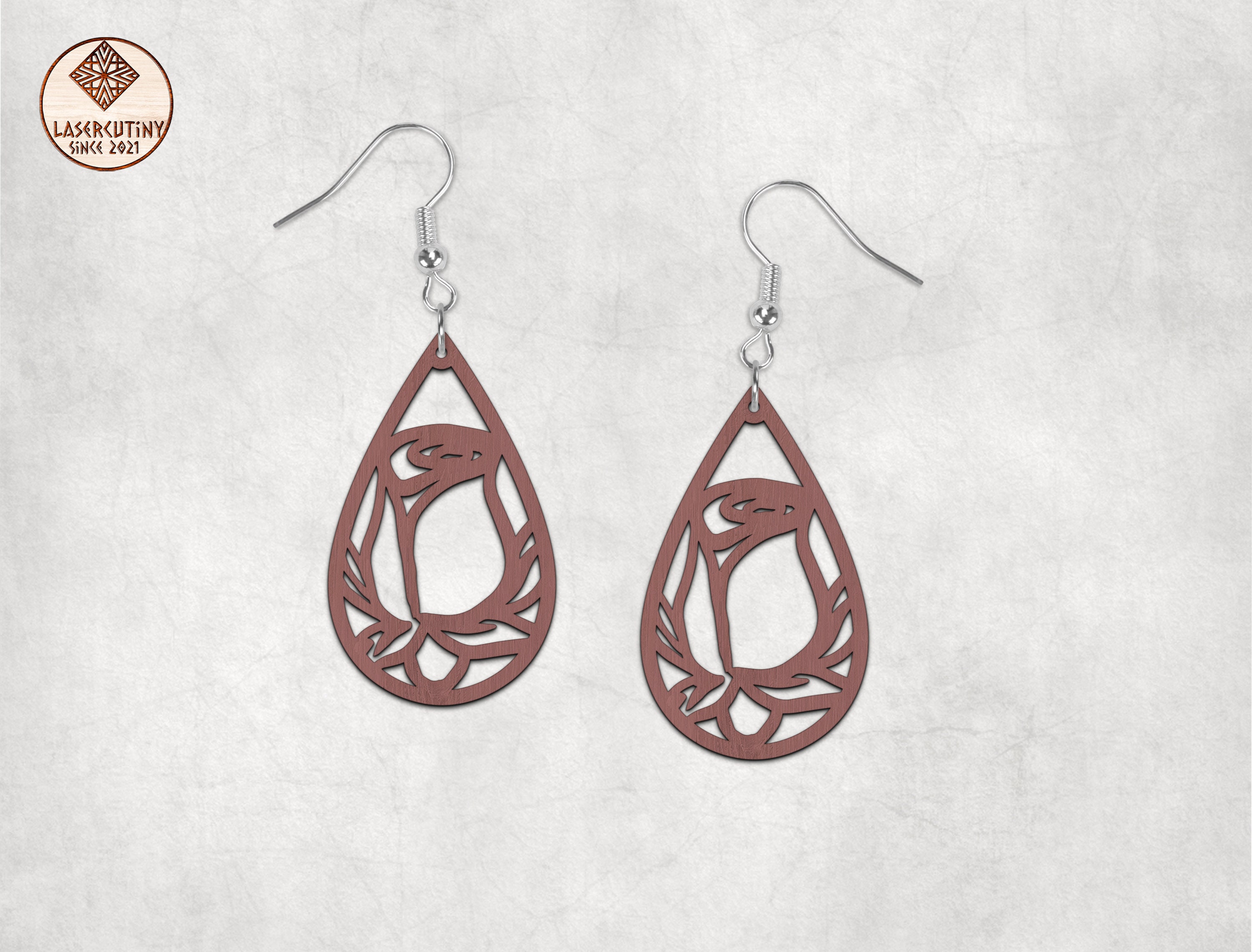 Bundle Rose Flower Boho Earrings Svg Flower Svg Rose Svg - Etsy