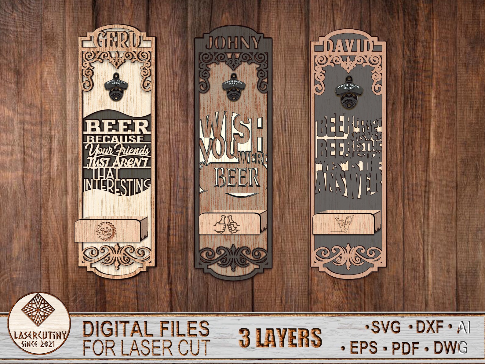 Bottle Opener Svg, Personalized Beer Bottle Opener Svg ,gift for ...