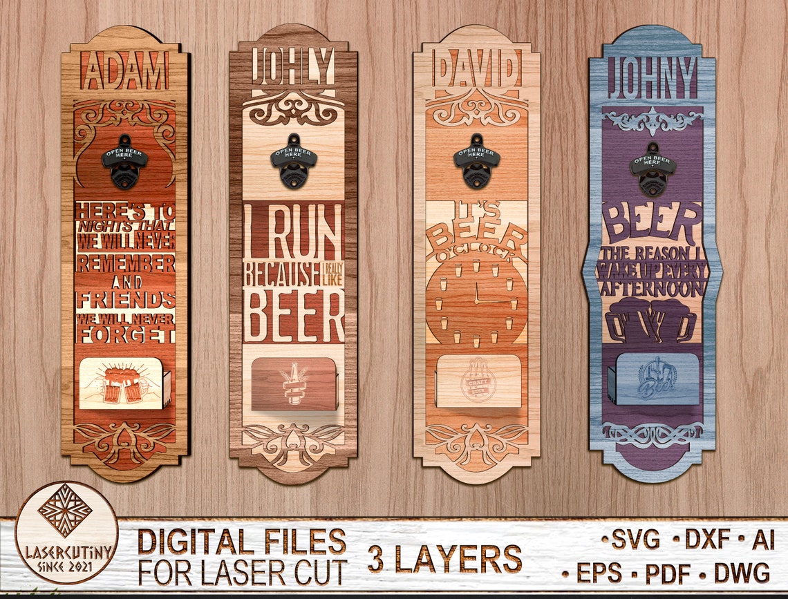 Beer Lovers Beer Openers Beer Lovers Laser Digital File Beer - Etsy