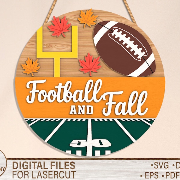 Football Door Sign - Etsy