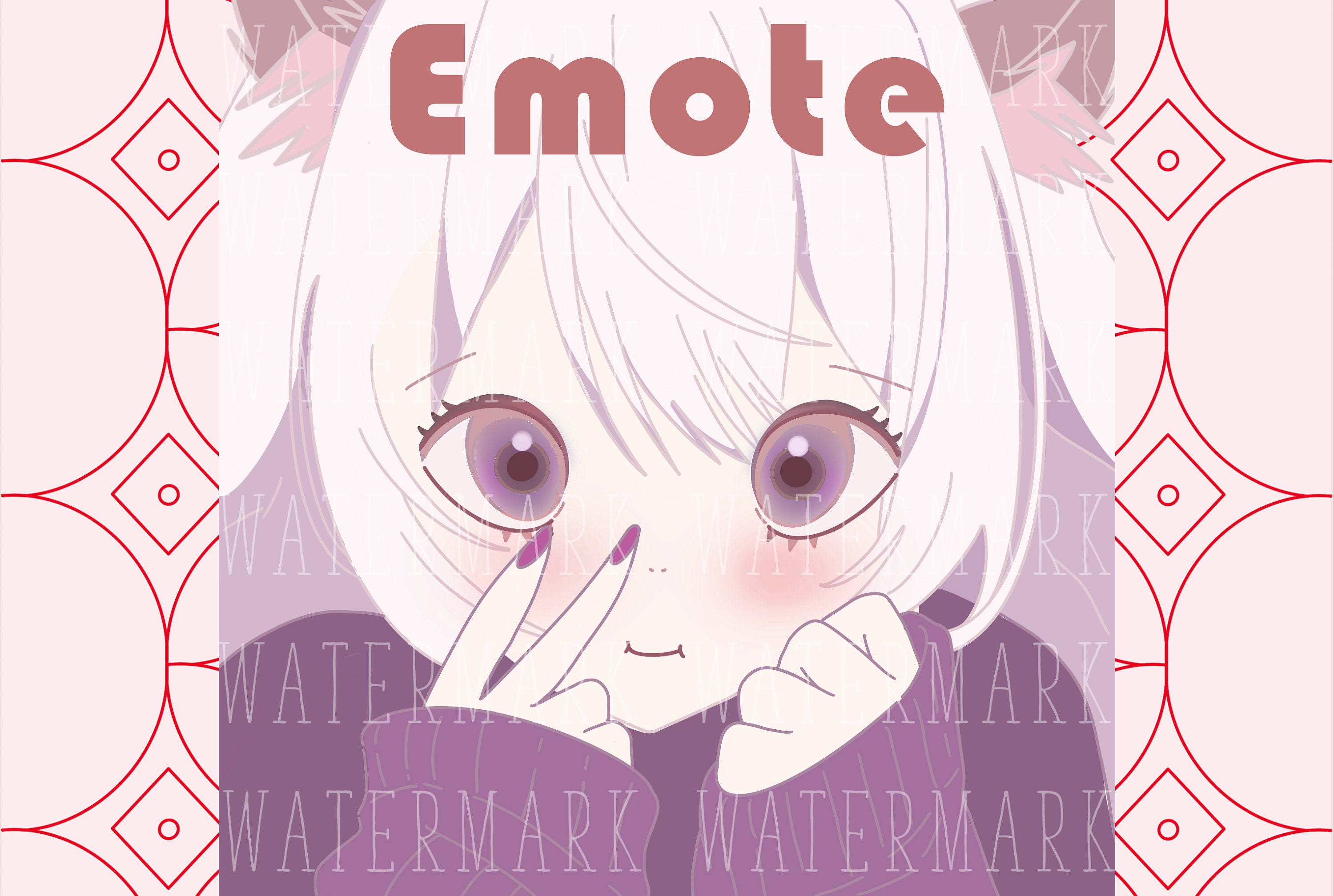 Cute Kawaii Emote Funny Girl - Etsy