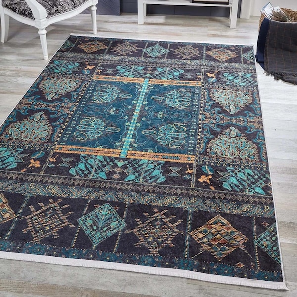 Turquoise Rug - Etsy