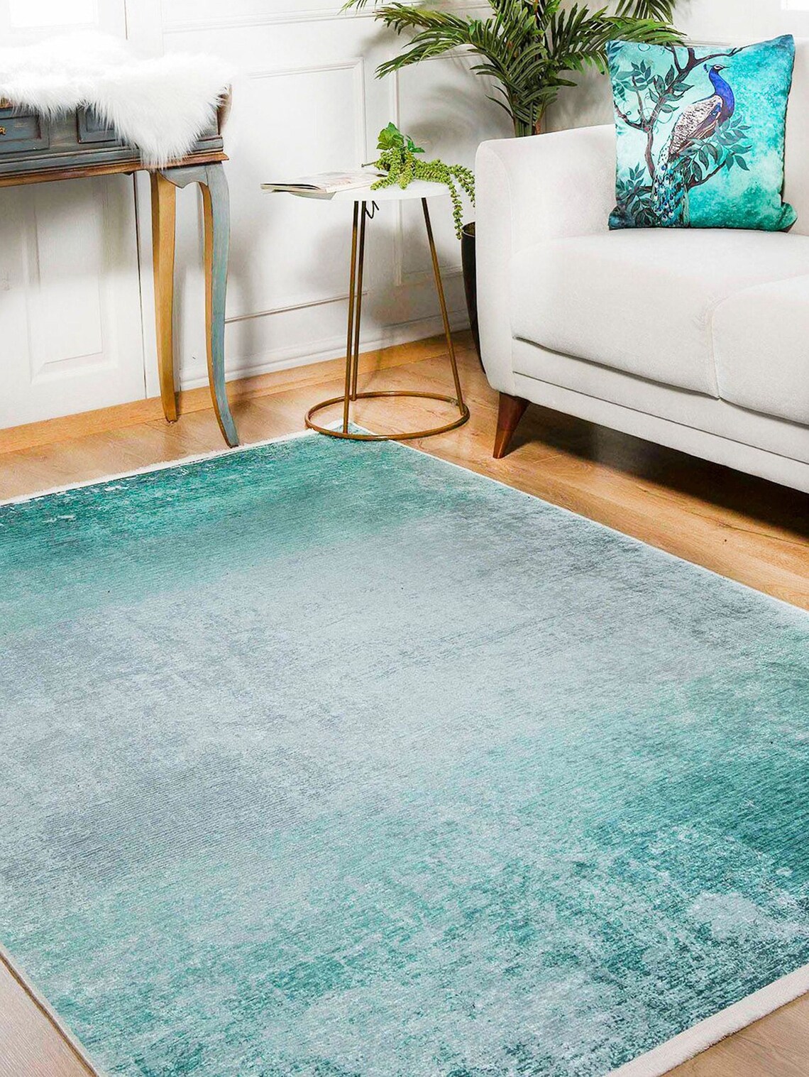 Beach Ocean Aqua Blue Area Rugs Luxury Turquoise Rug 8 X 10 - Etsy