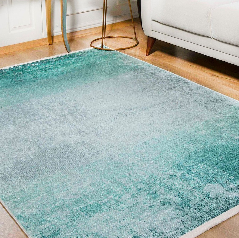 Beach Ocean Aqua Blue Area Rugs Luxury Turquoise Rug 8 X 10 - Etsy