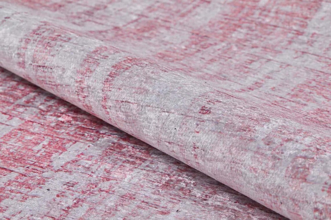 Distressed Pink Rug Shabby Chic Abstract Oversized Area Rugs | Etsy