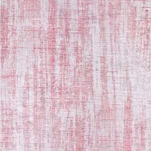 Distressed Pink Rug, Shabby Chic Abstract Oversized Area Rugs 10x13 ...