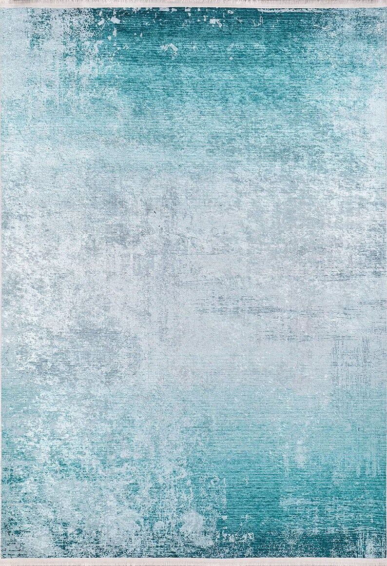 Beach Ocean Aqua Blue Area Rugs Luxury Turquoise Rug 8 X 10 - Etsy