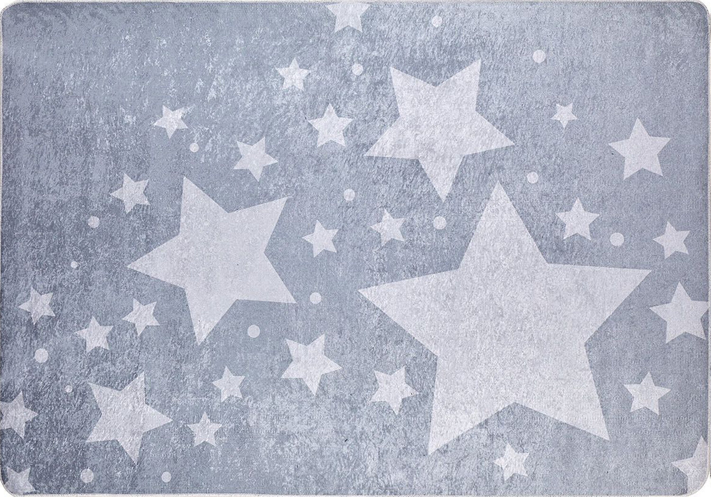 Stars Gray Kids Rug Grey Star Play Room Gift for Children - Etsy
