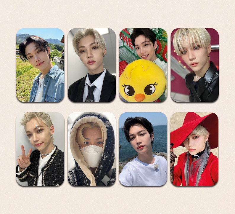 Felix Photocards Stray Kids Photocards Double Sided - Etsy Ireland