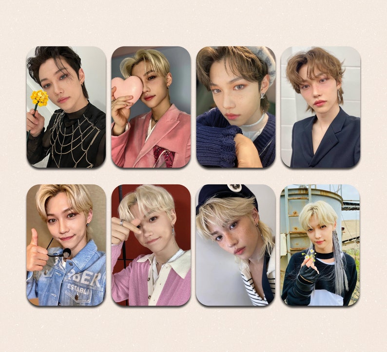 Felix Photocards Stray Kids Photocards Double Sided - Etsy Hong Kong