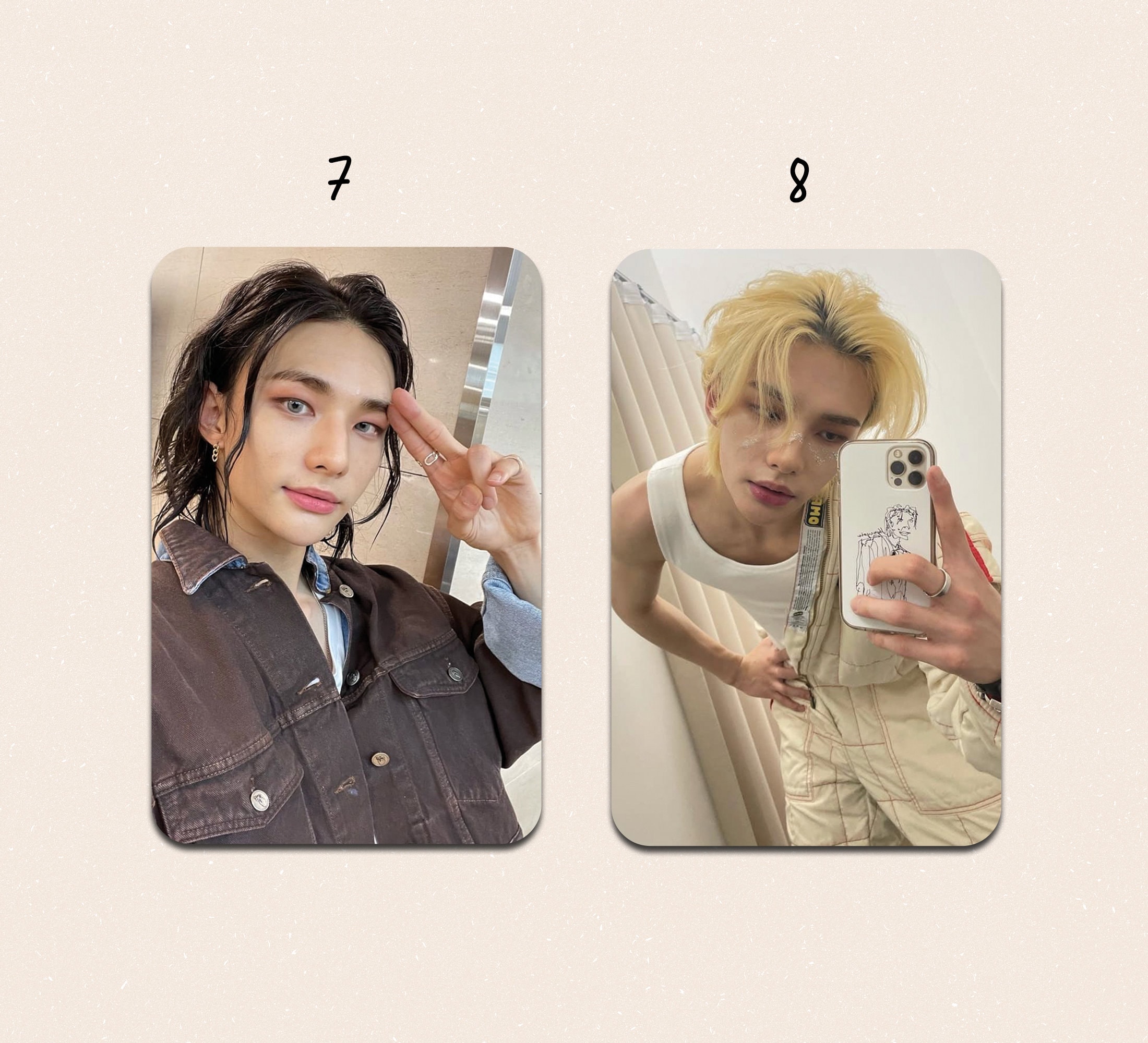 Hyunjin Photocards Stray Kids Photocards Doble Cara - Etsy México