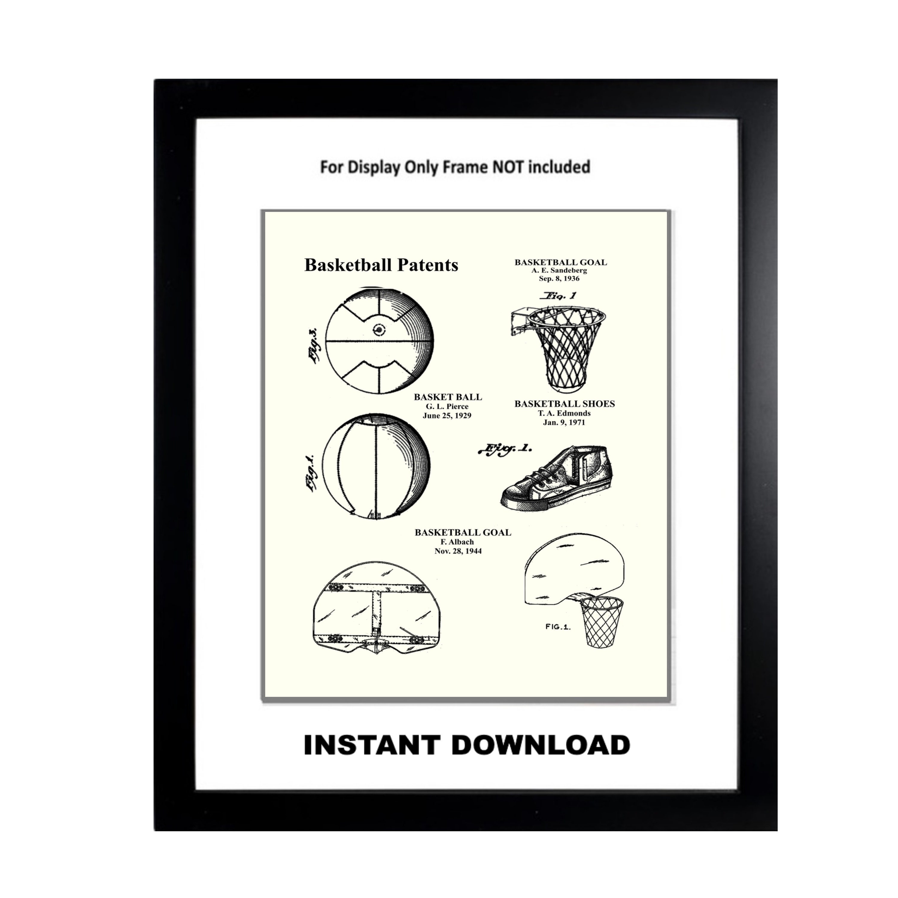 Sports Art Prints Printable Prints Set of 4 Posters Baseball Football ...