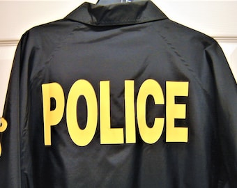 Police Windbreaker Jacket - Etsy