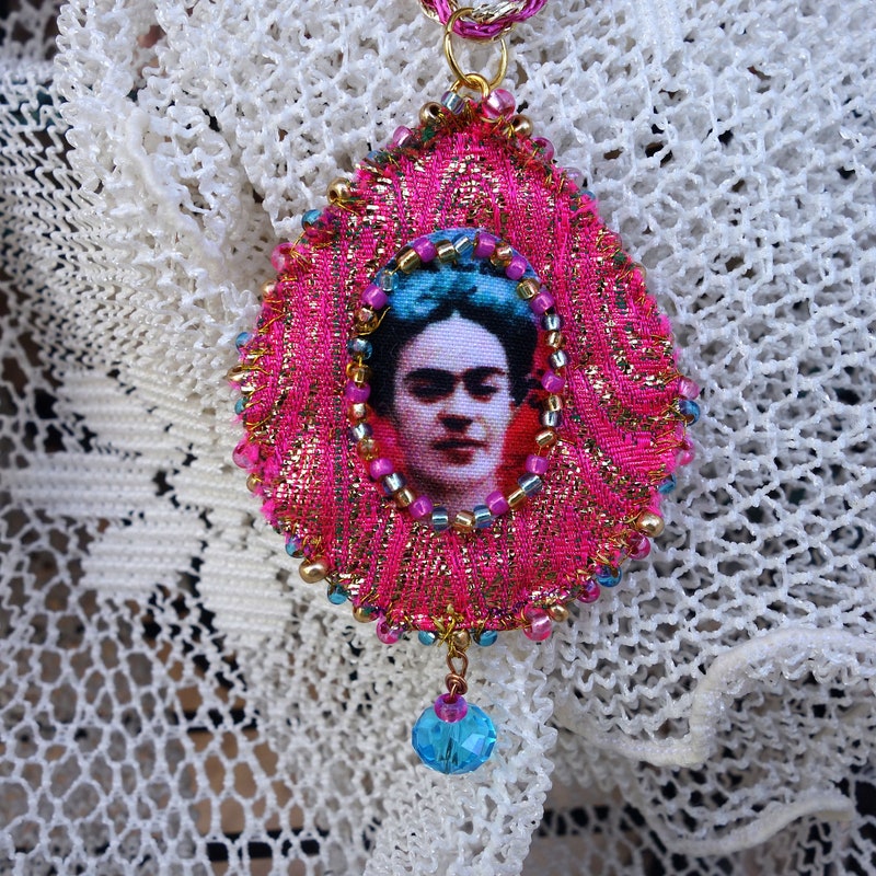 Fabric Amulet Necklace - Etsy