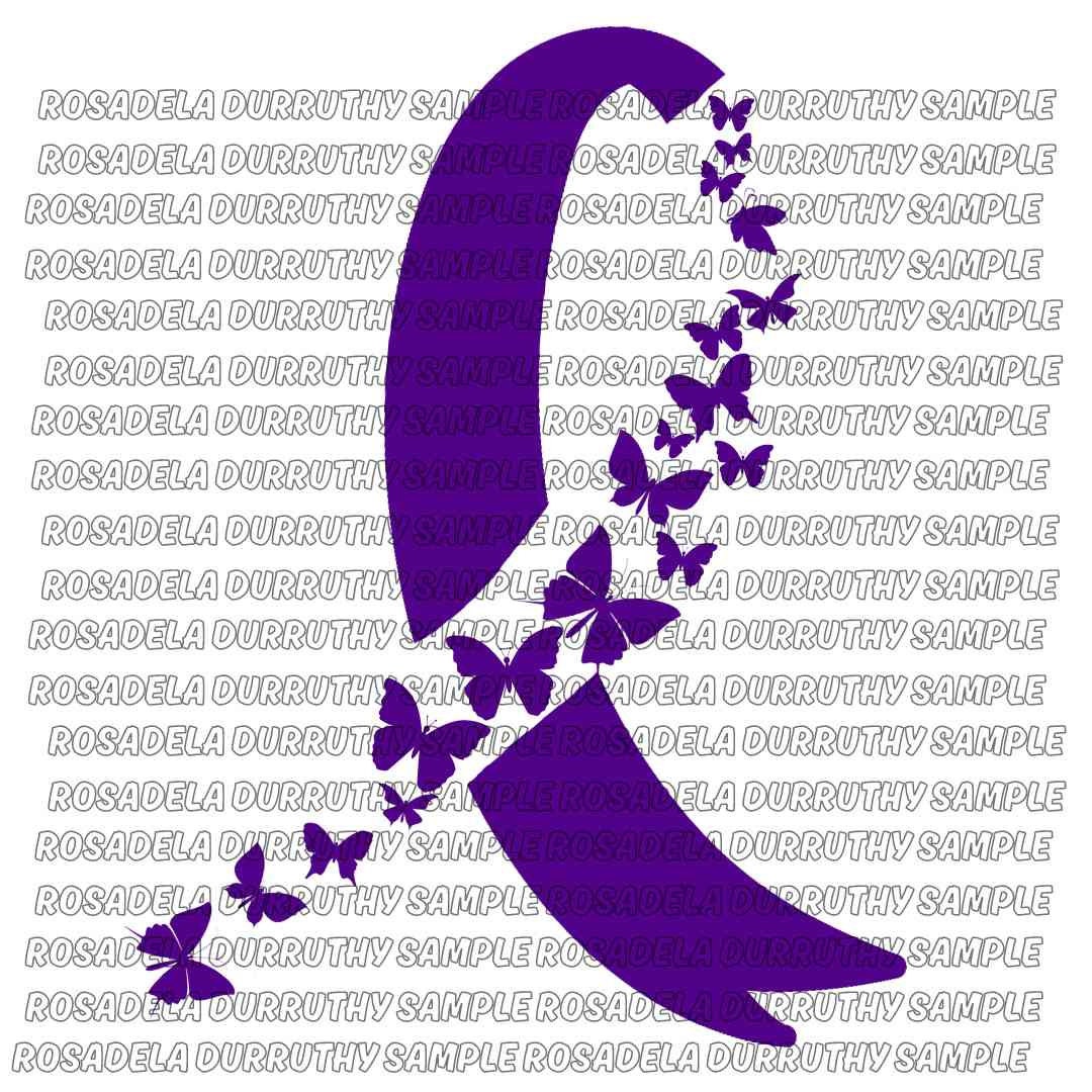 Lupus Butterfly Ribbon SVG - Etsy