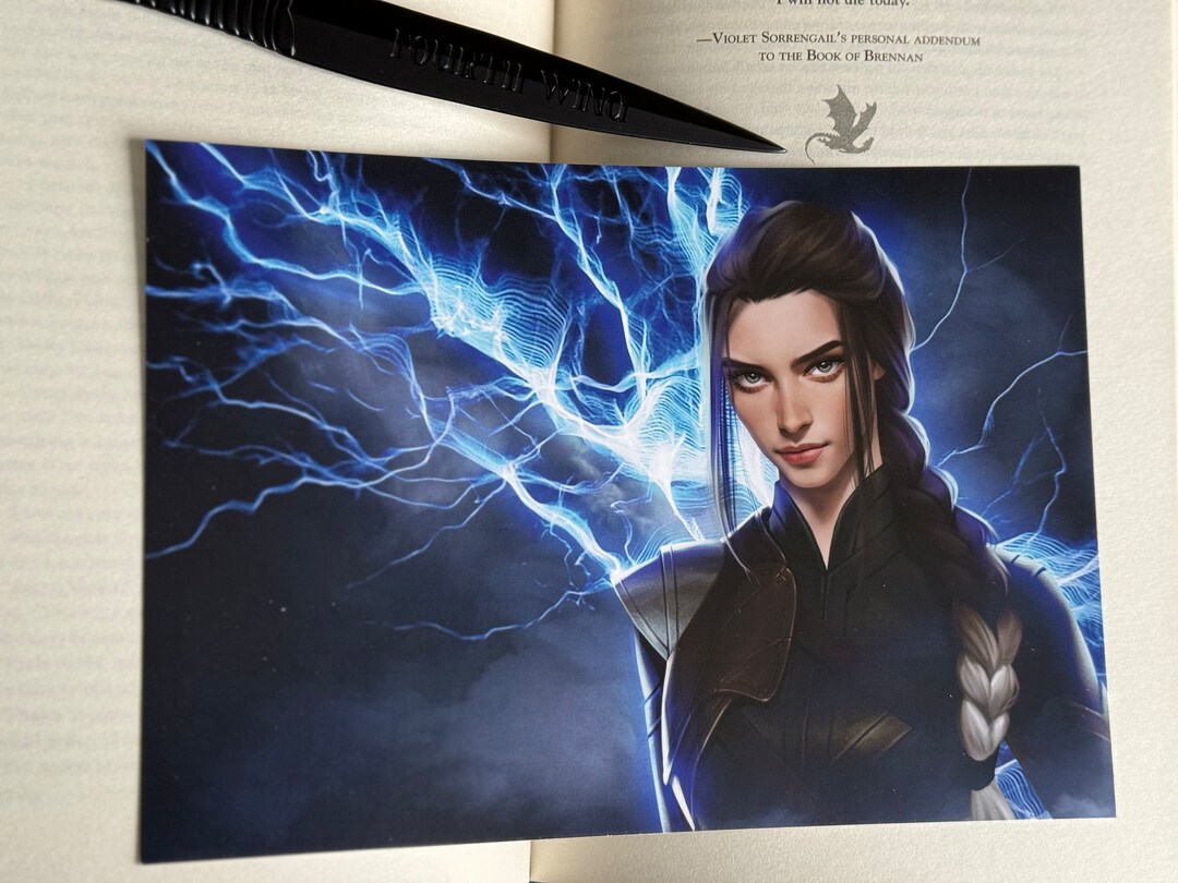 Violet Sorrengail Fourth Wing Print OFFICIALLY LICENSED Rebecca Yarros ...