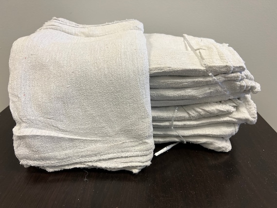 1000 Pieces New White Industrial Commercial Shop Rags Towels - Etsy