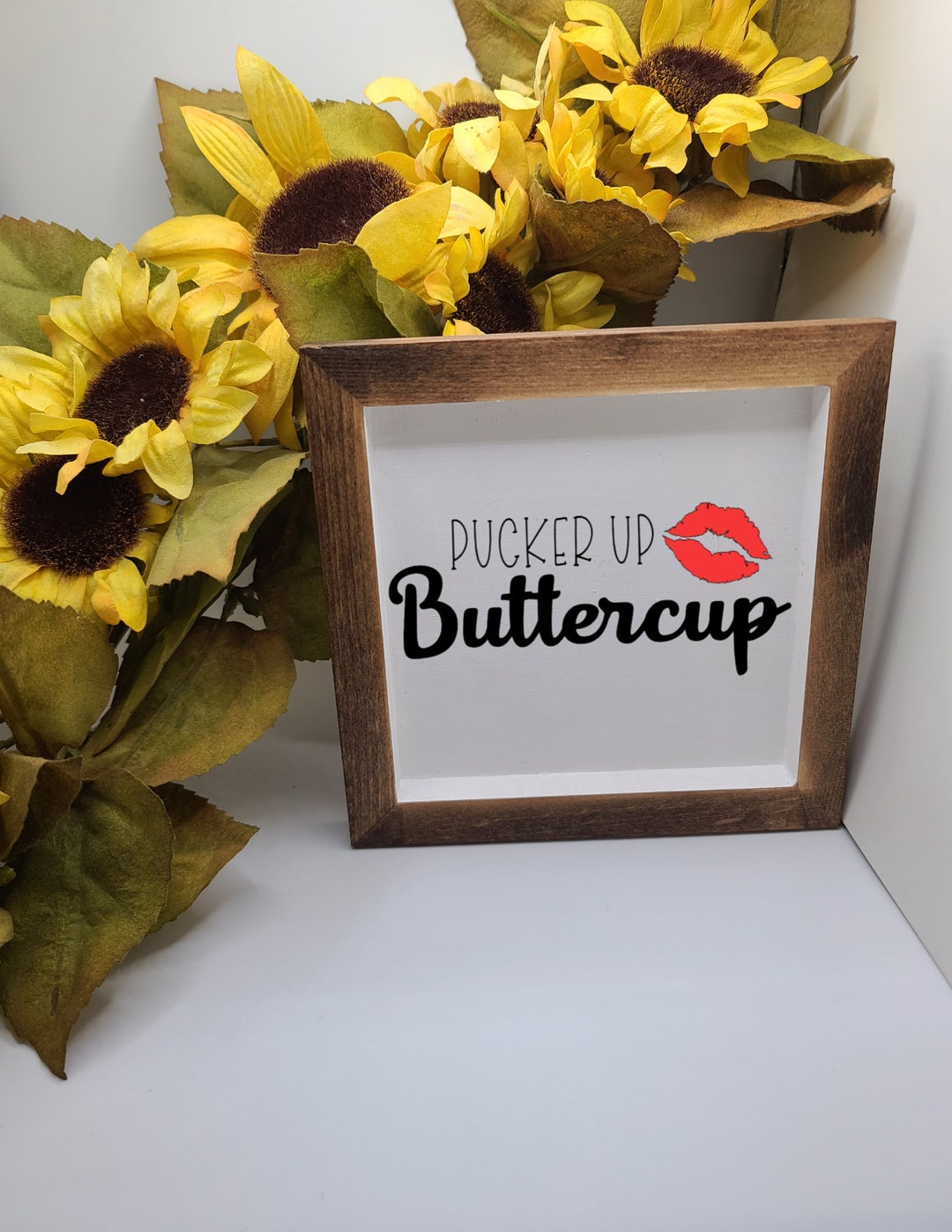 Pucker Up, Buttercup | Small Wood Sign | Valentine's Day Decor | Living ...