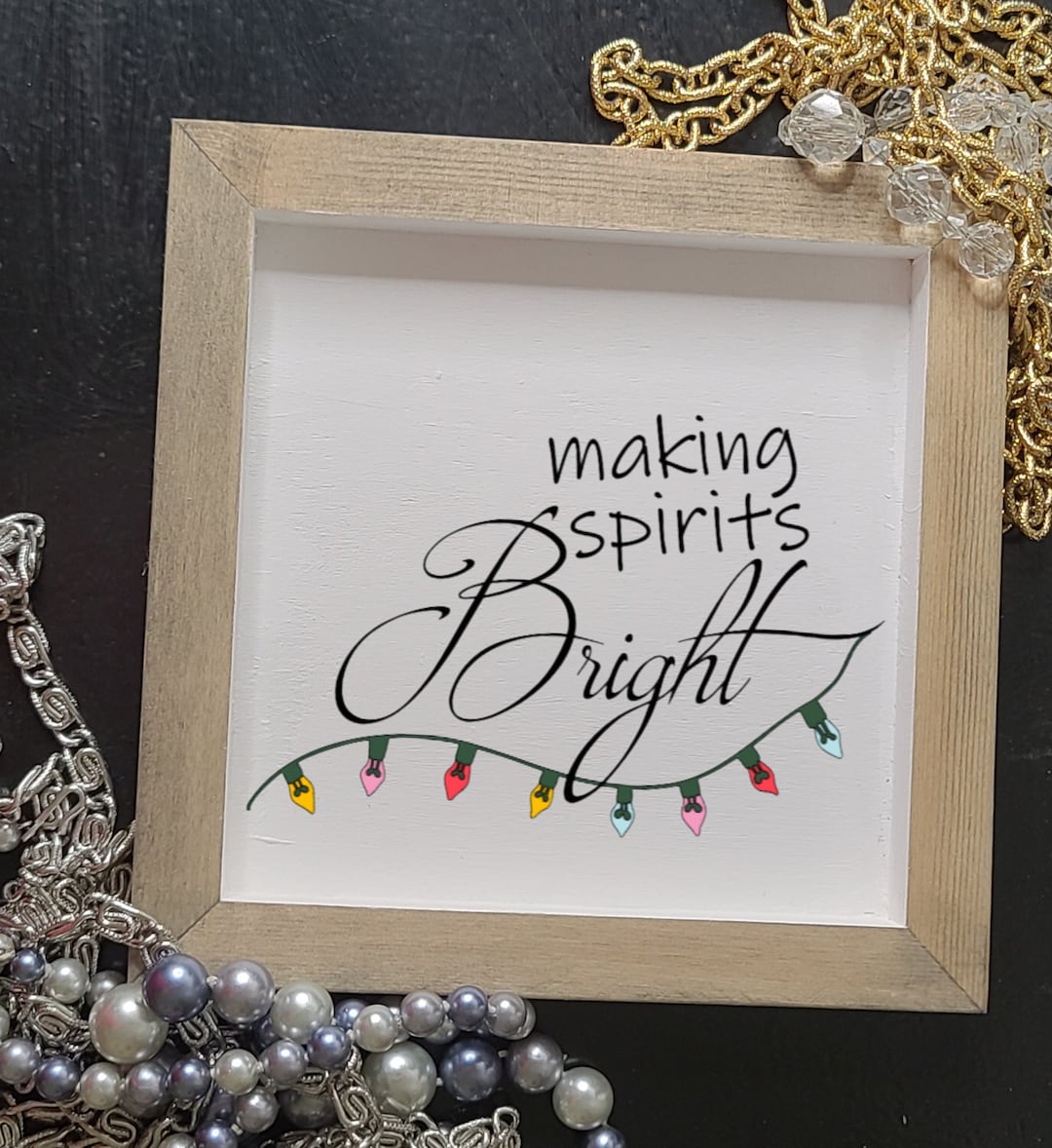 Making Spirits Bright Christmas Decor Farmhouse Decor Rustic Christmas ...