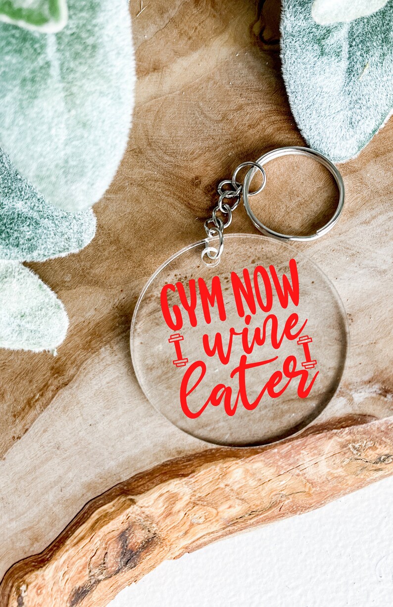 Gym Keychain Workout Quotes Fitness Graphics Gym - Etsy