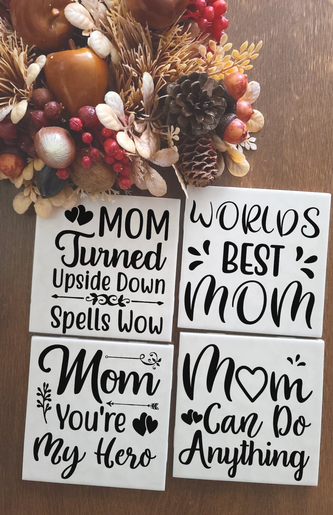 Mom Coaster | Ceramic Tile | Mother | Gift for Mom | Accent Decor ...