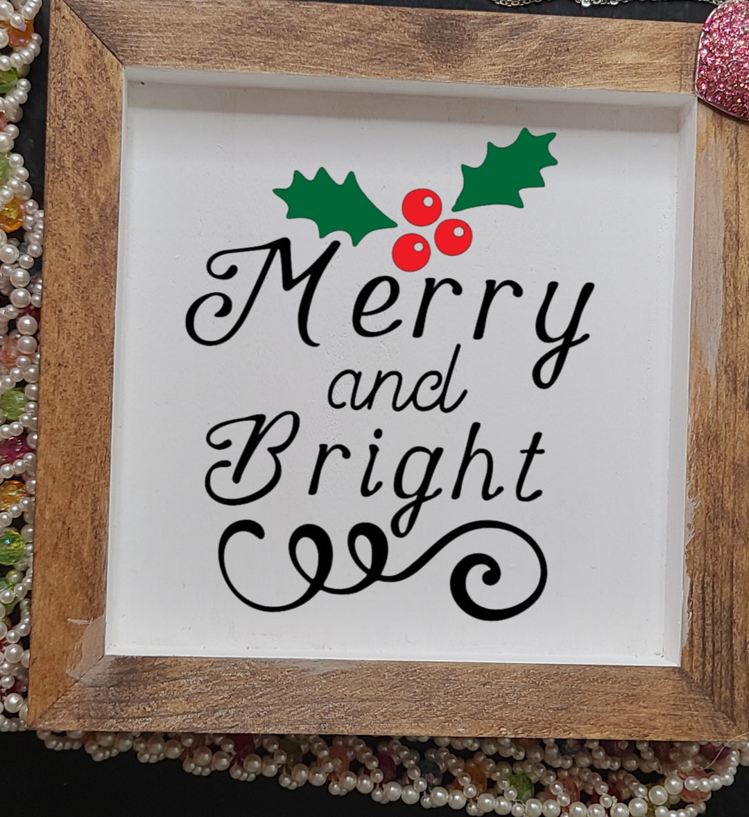 Merry and Bright | Christmas Decor | Farmhouse Decor | Rustic Christmas ...