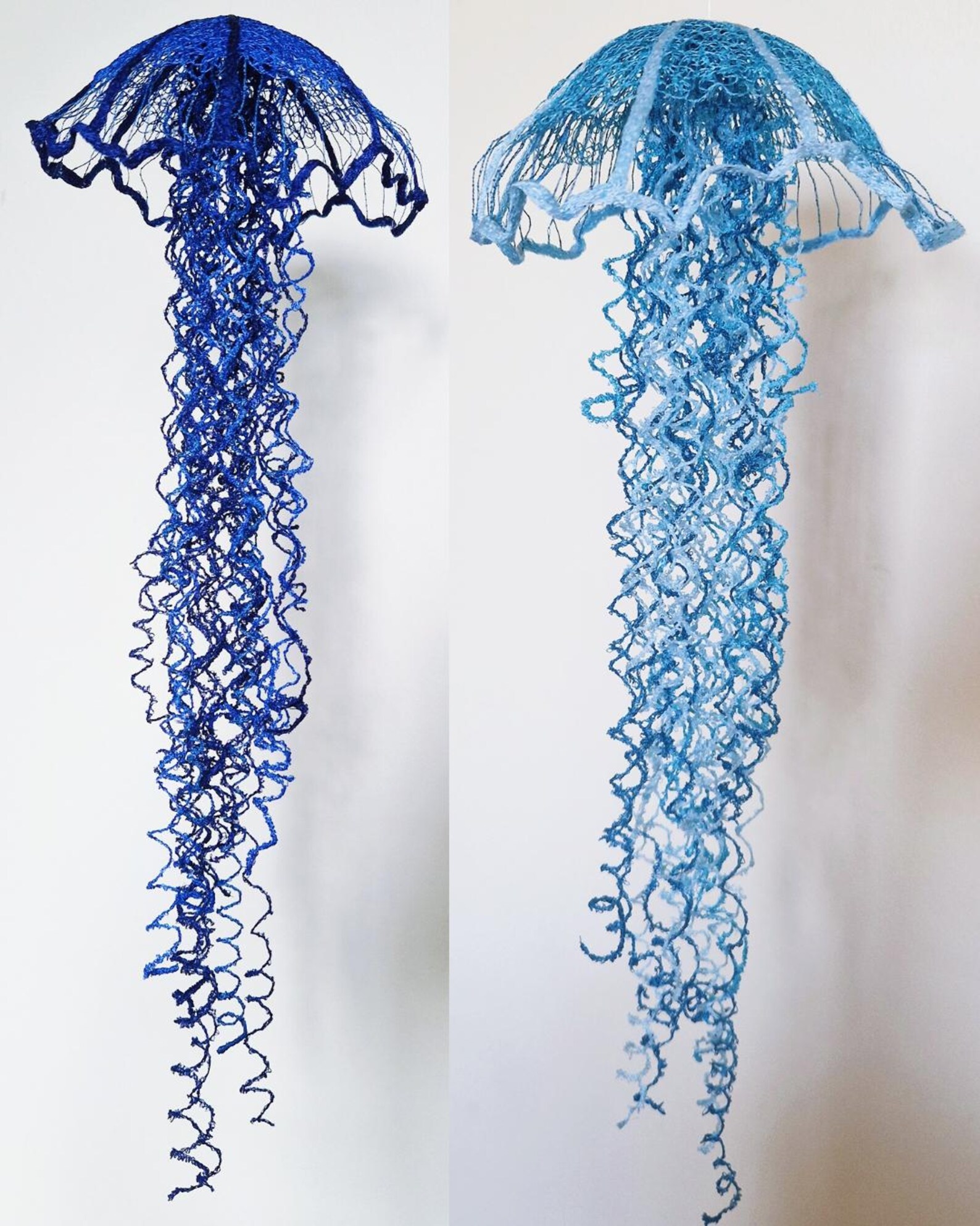 Embroidered Hanging Jellyfish - Etsy UK
