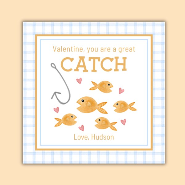Goldfish Valentine - Etsy
