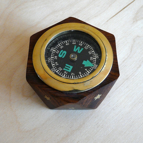 Wooden Compass - Etsy