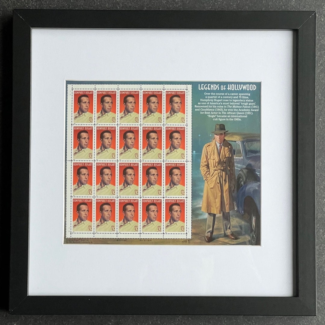 Framed Stamps - 1995 - Legends of Hollywood - Humphrey Bogart ...