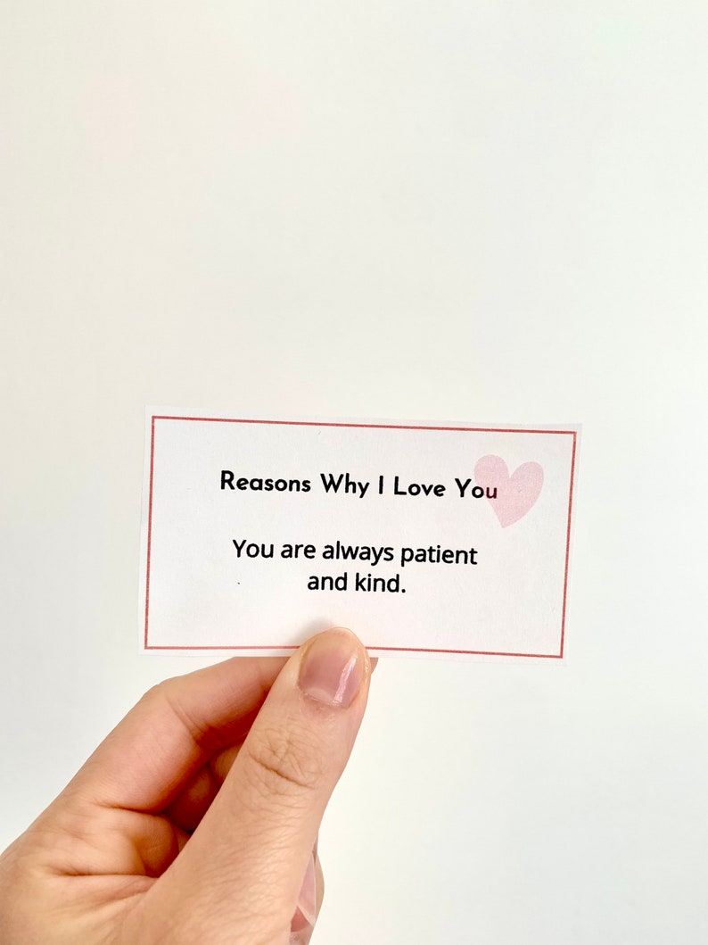 Reasons Why I Love You Love Notes Printable Instant - Etsy