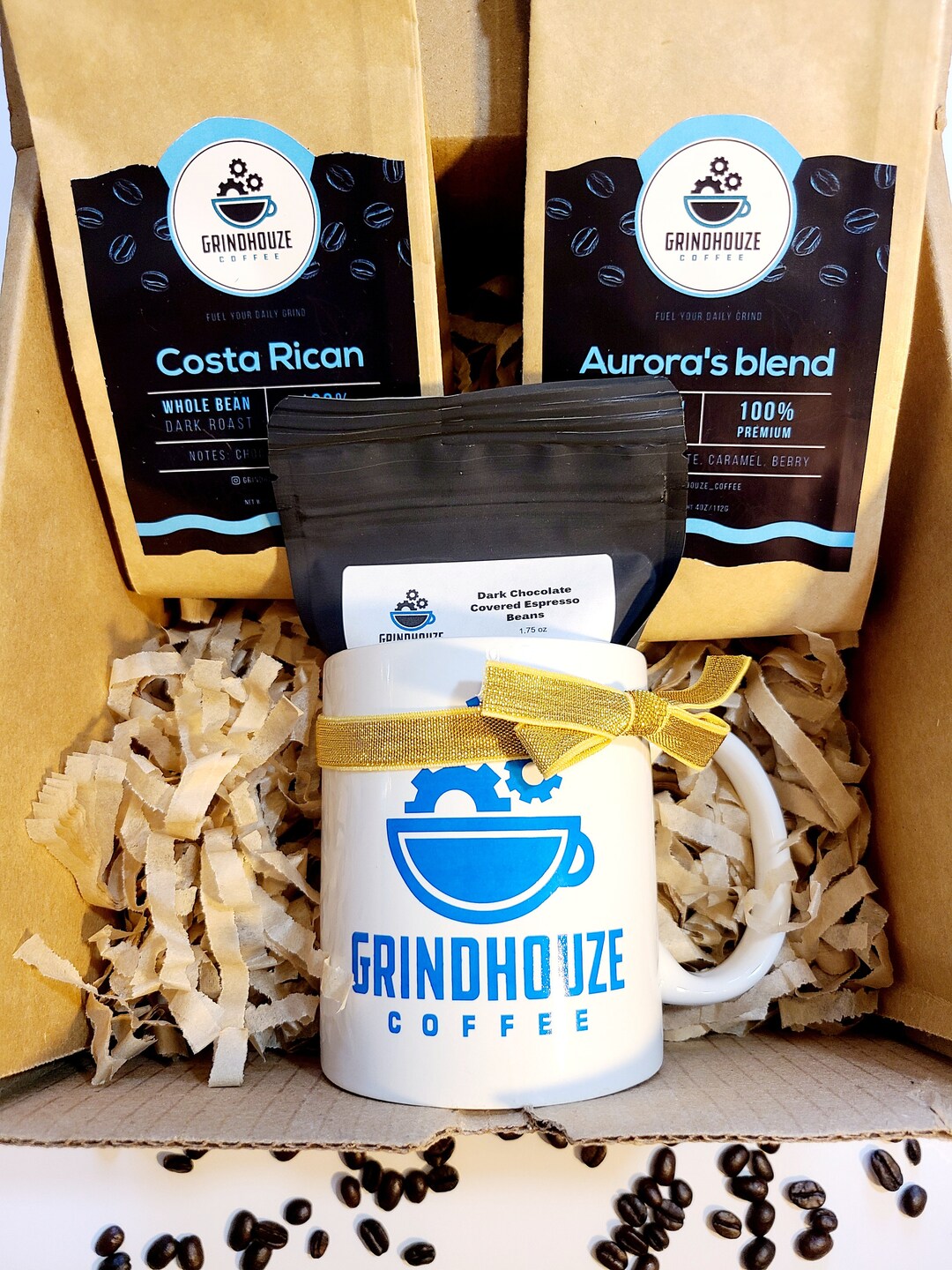 Coffee Gift Box, Coffee Lovers Gift Box, Chocolate Covered Espresso ...