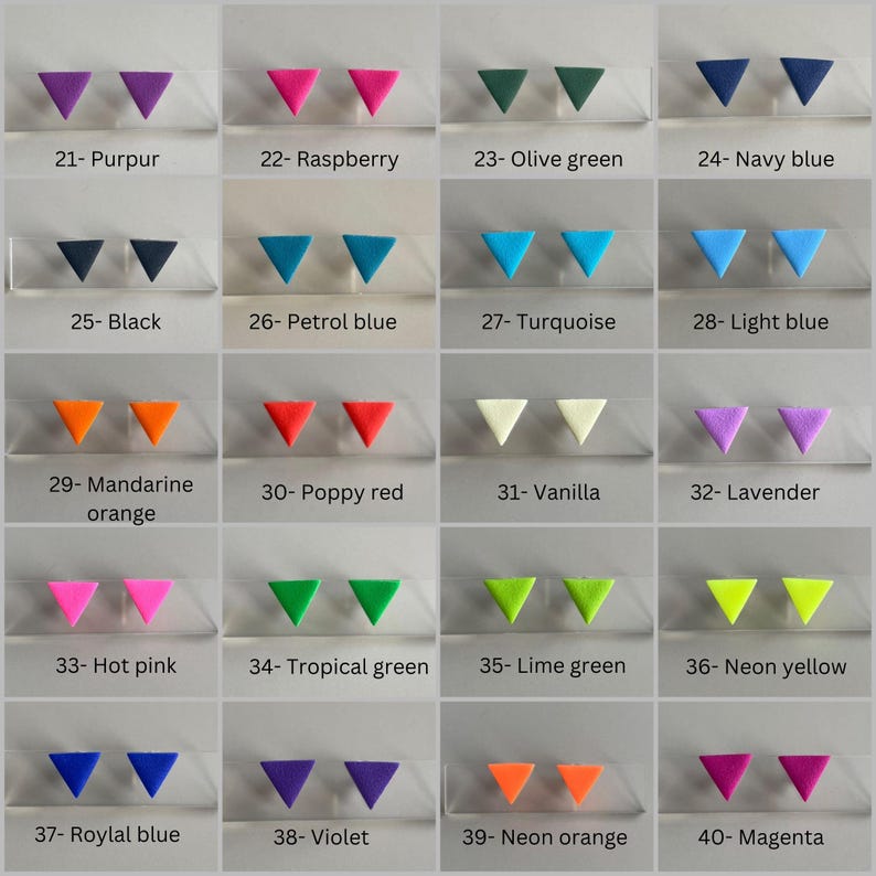 Set of Stud Earrings Small Studs for Everyday Multipack Colorful Round ...